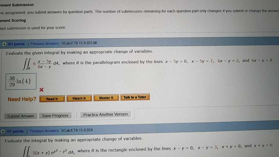Solved ment Submission is assignment, you submit answers by | Chegg.com