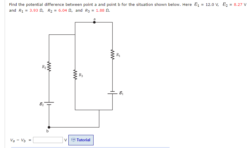 Solved Find the potential difference between point a and | Chegg.com