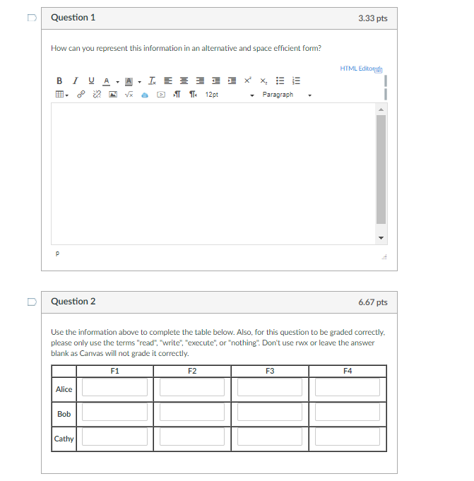 Solved Suppose you have three users Alice Bob Cathy | Chegg.com