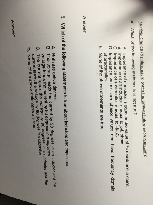 Solved Which of the following statements is not true? | Chegg.com