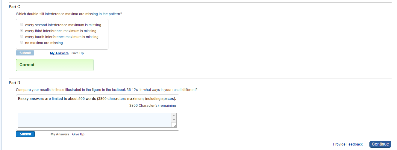 Solved Consider the interference pattern produced by two | Chegg.com