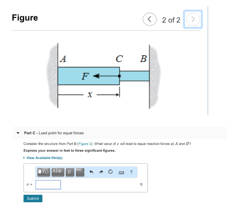 Solved Learning Goal: To solve for forces in statically | Chegg.com