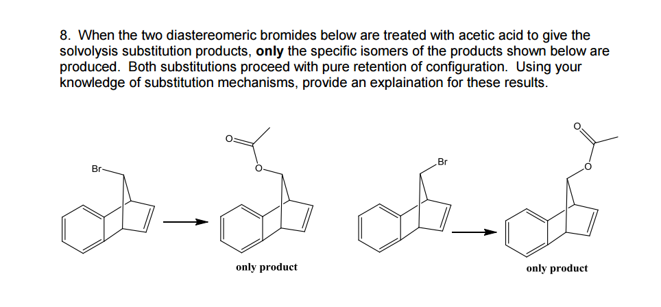 Solved When the two diastereomeric bromides below are | Chegg.com