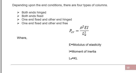 Solved Depending upon the end conditions,thereuf coums Both | Chegg.com