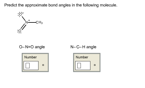 Solved Predict the approximate bond angles in the following | Chegg.com