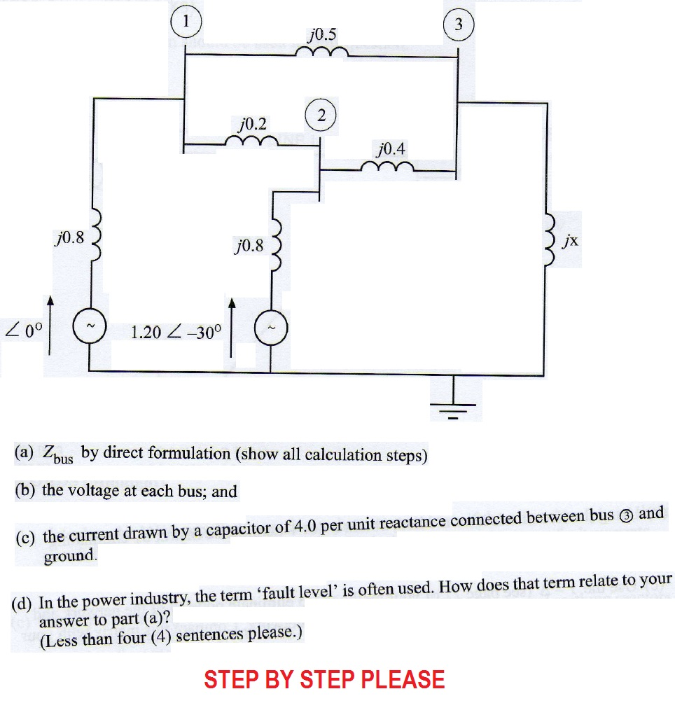Solved Zbus by direct formulation (show all calculation | Chegg.com