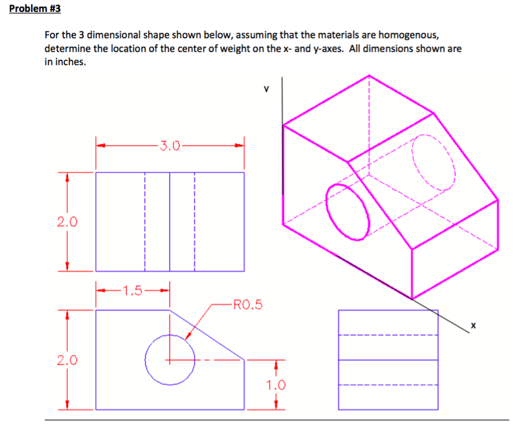 Solved Engineering Statics Problem 3 For The 3 Dimensional Chegg