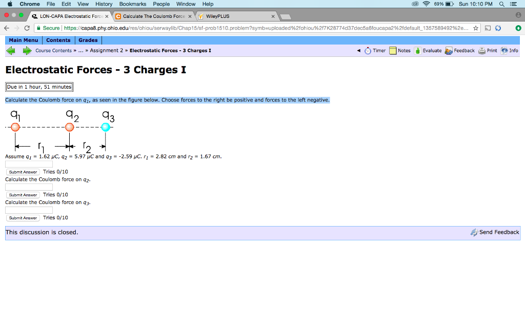 Solved Chrome File Edit View History Bookmarks People Window | Chegg.com