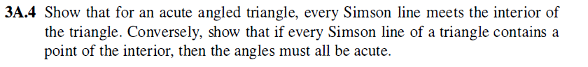 3A.4 Show that for an acute angled triangle, every | Chegg.com