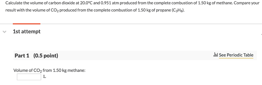 Solved Calculate the volume of carbon dioxide at 20.0°C and | Chegg.com