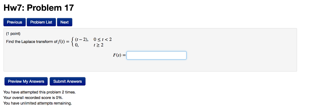 Solved Hw7: Problem 17 Previous Problem List Next (1 point) | Chegg.com