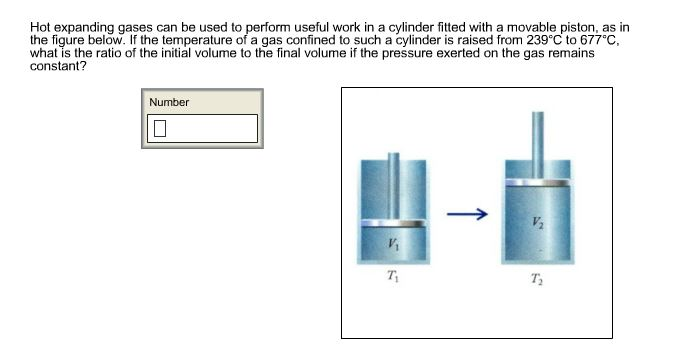 Solved Hot expanding gases can be used to perform useful | Chegg.com