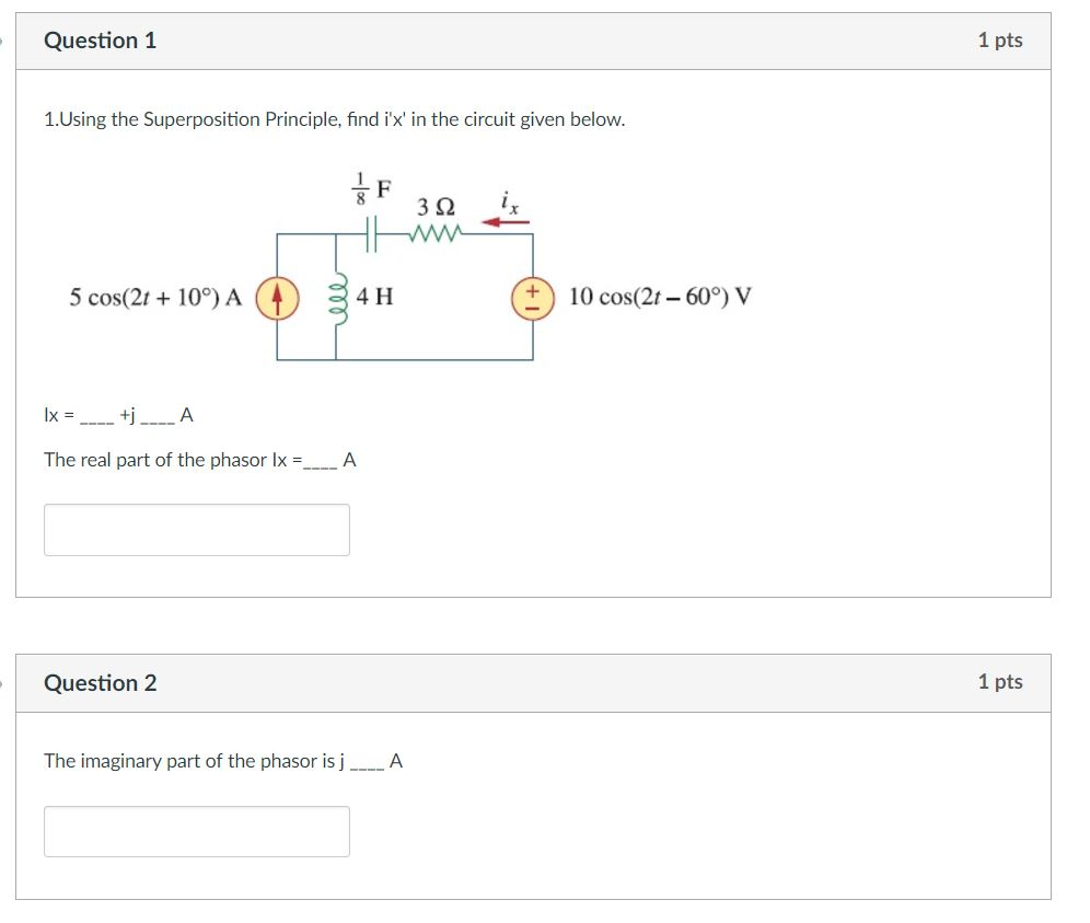 Solved Using the Superposition Principle, find x' in the | Chegg.com