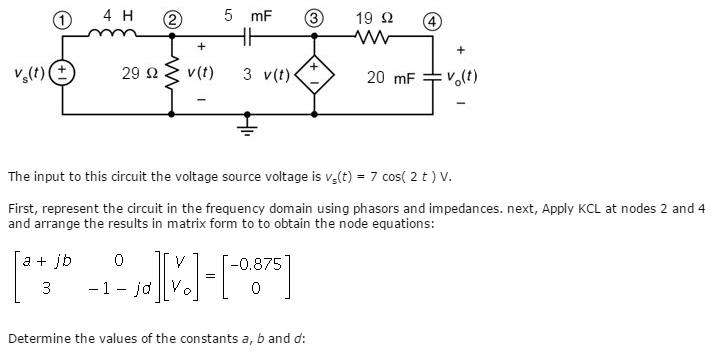 Solved The input to this circuit the voltage source | Chegg.com