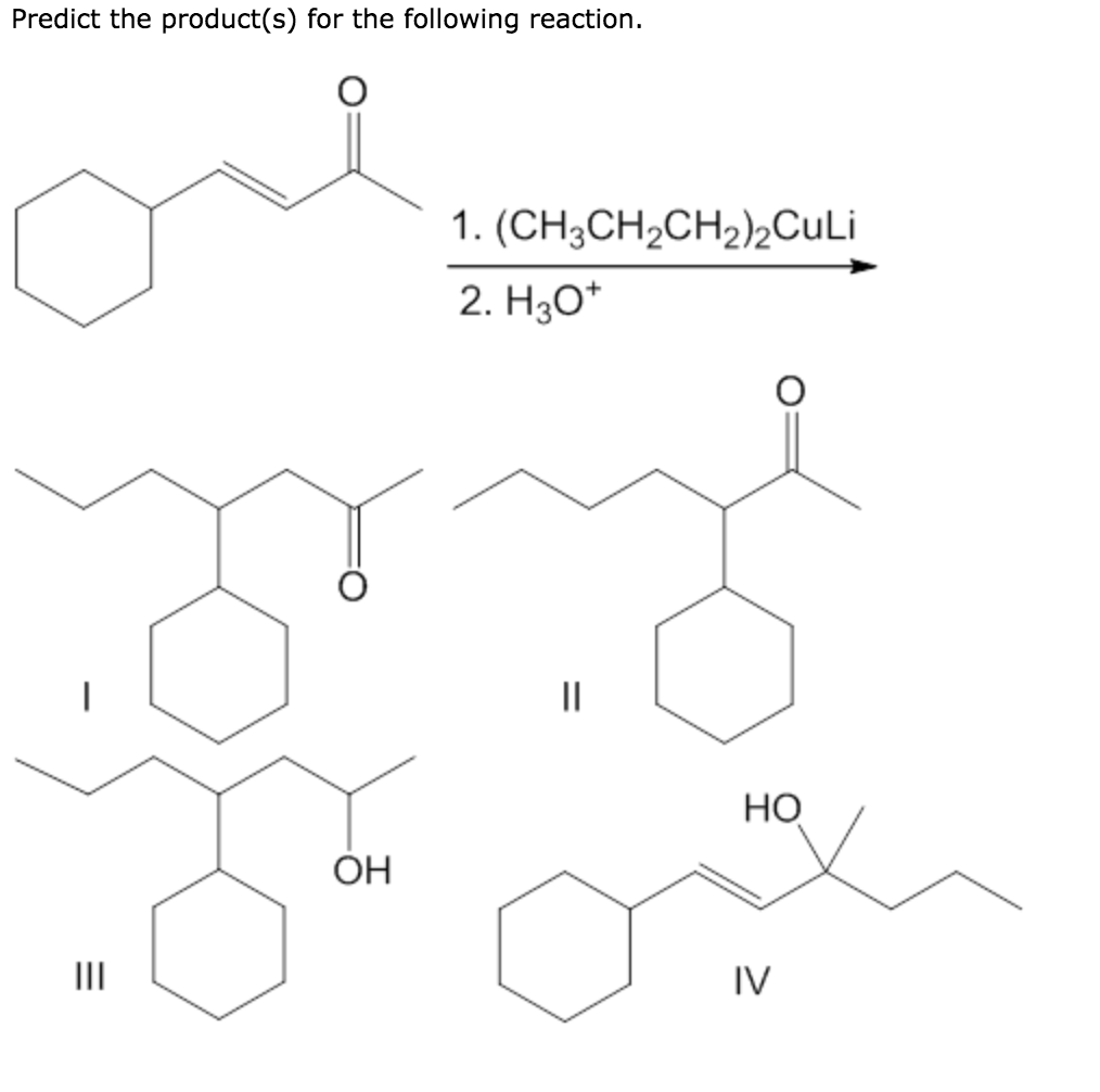 Solved Predict the product(s) for the following reaction. 1. | Chegg.com