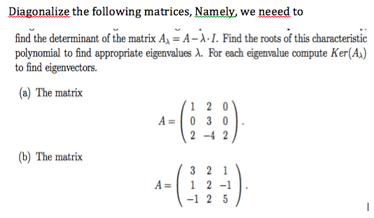 Solved Find the determinant of the matrix . Find the roots | Chegg.com