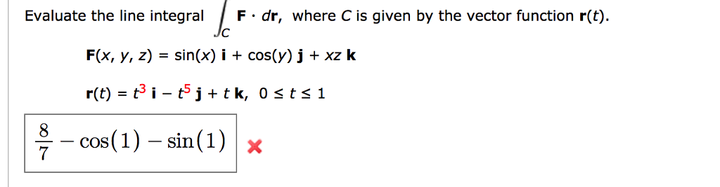 Solved Evaluate The Line Integral F Dr Where C Is Given By