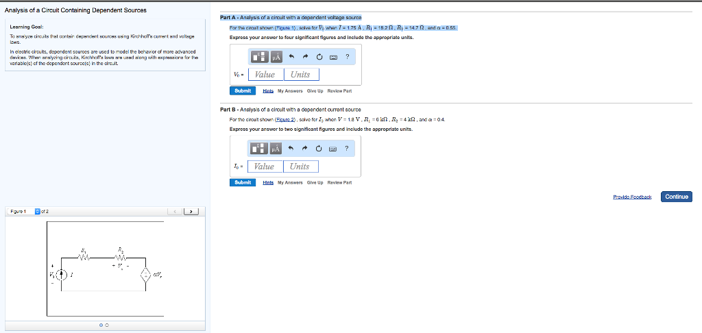 Solved Analysis of a Circuit Containing Dependent Sources In | Chegg.com
