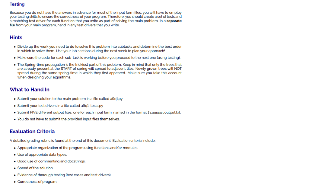 To be done in python 3.0. Please comment thoroughly. | Chegg.com