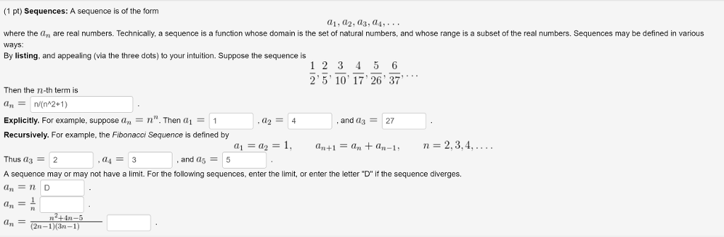 Solved A sequence is of the form a_1, a_2, a_3, a_4, ... | Chegg.com