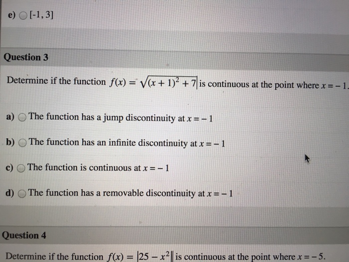 Solved Determine if the function f(x) = squareroot (x + l)^2 | Chegg.com