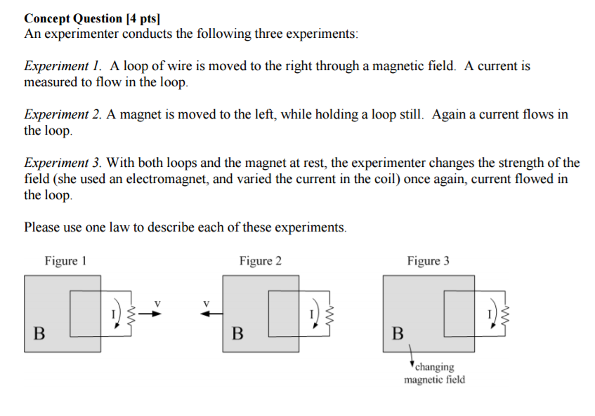 Solved An experimenter conducts the following three | Chegg.com
