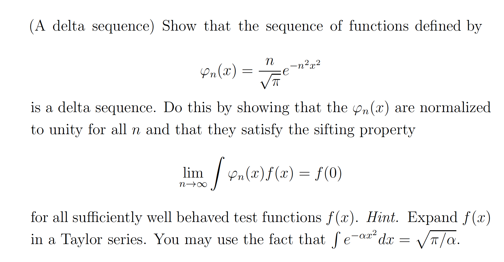 Show that the sequence of functions defined by Phi | Chegg.com