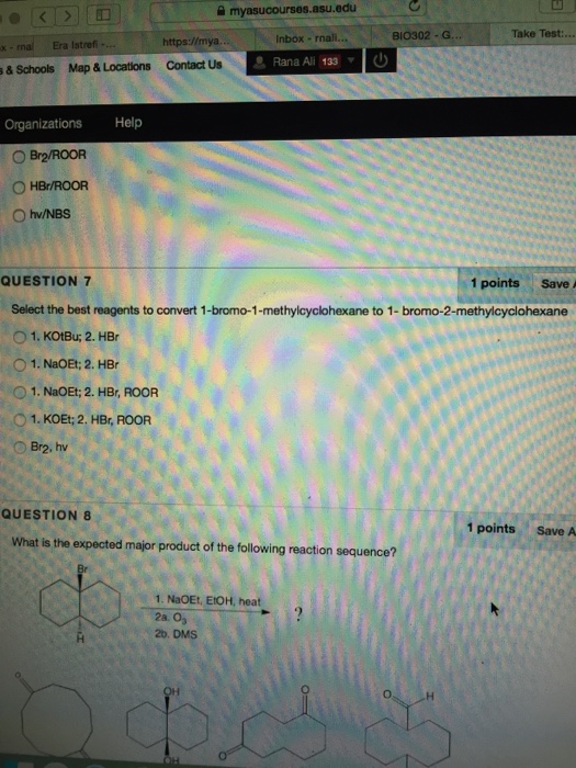 Solved Br_2/ROOR HBr/ROOR hv/NBS Select the best reagents | Chegg.com