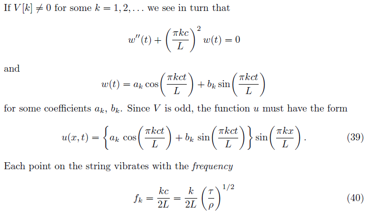 EXERCISE 9.14 A taut string has its ends fixed at x = | Chegg.com
