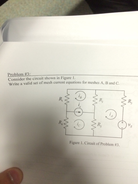 Solved Problem #3: Consider the circuit shown in Figure 1. | Chegg.com