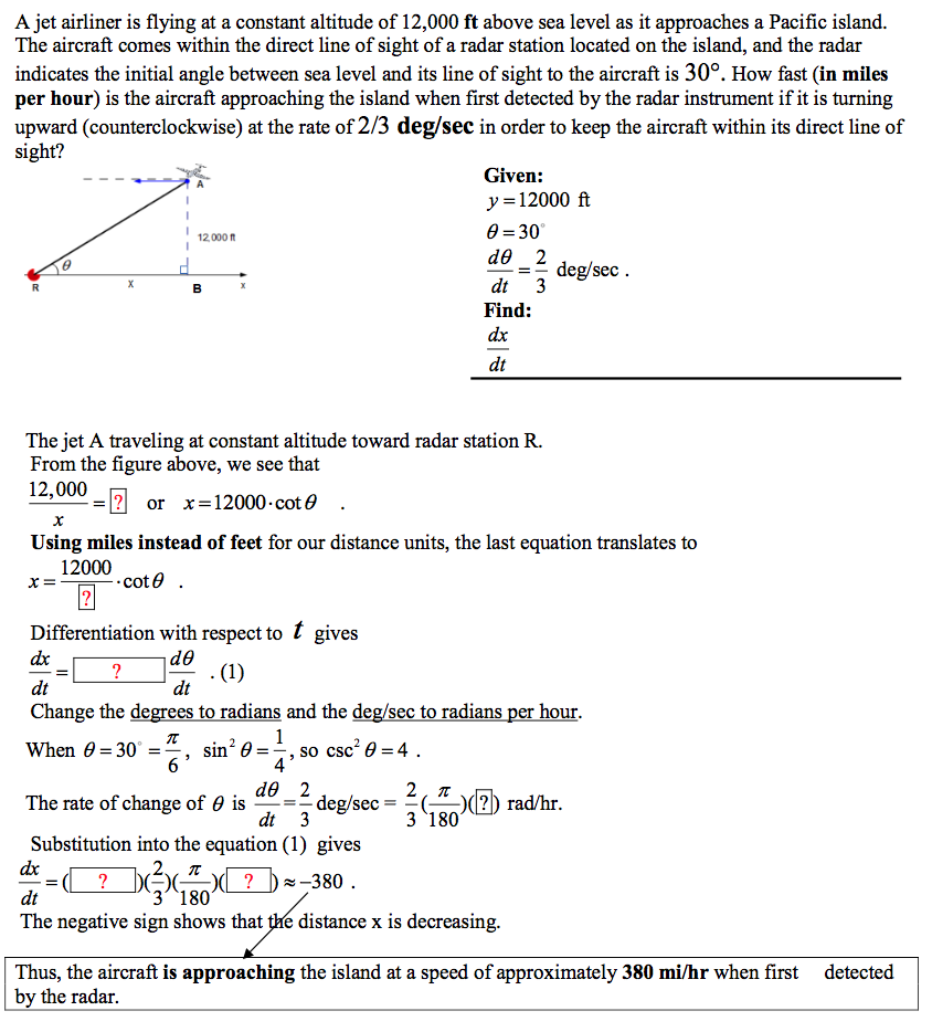 Solved Ajet airliner is flying at a constant altitude of | Chegg.com