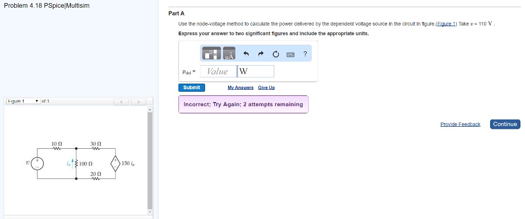 Solved Use the node-voltage method to calculate the power | Chegg.com