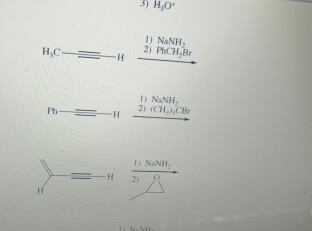Solved 1) NaNH2 2) PhCH,Br D NaNH 2) (CHi),CBr Ph 1 NaNH, | Chegg.com