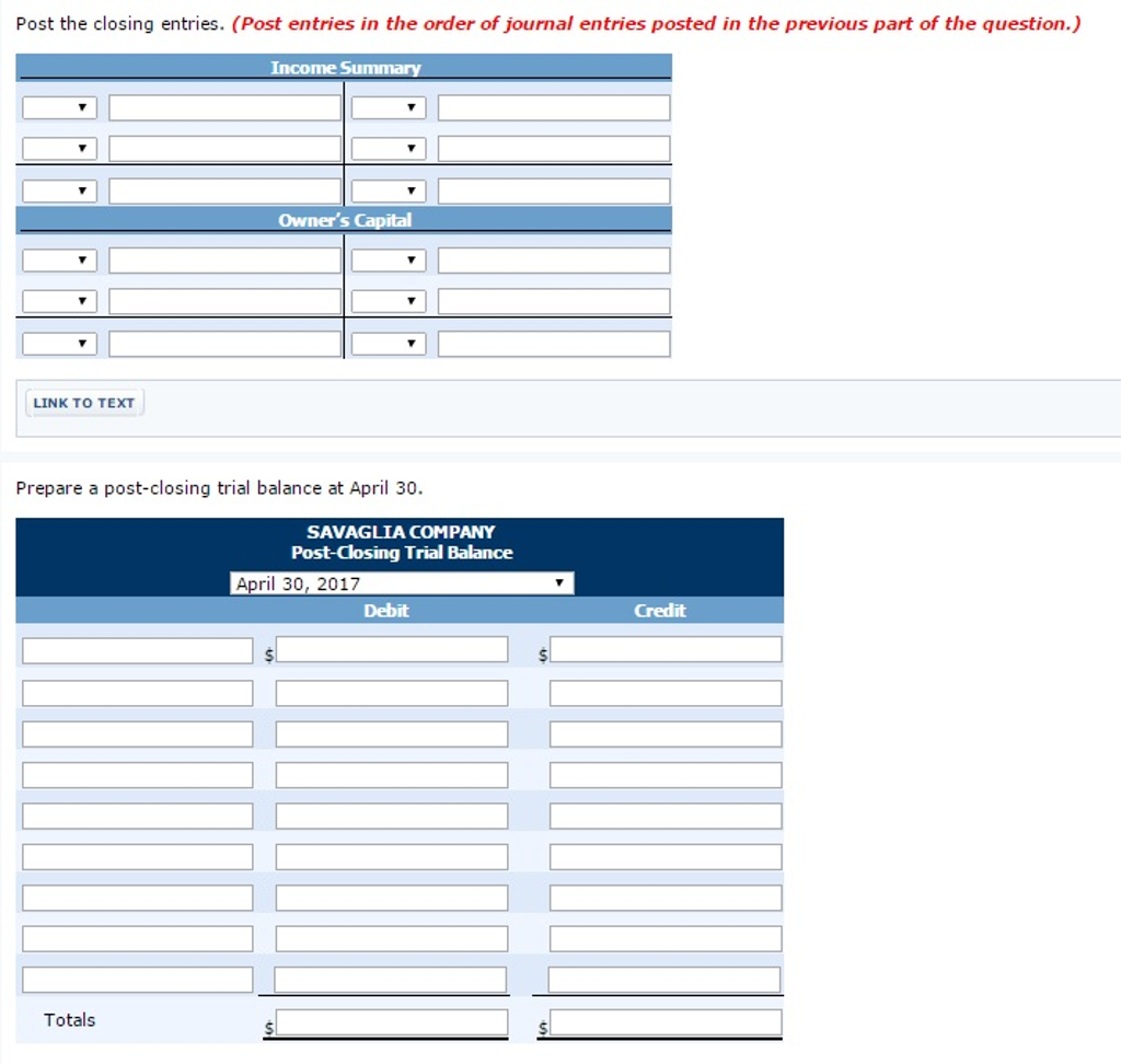 Solved Exercise 4-4 The adjusted trial balance columns of | Chegg.com