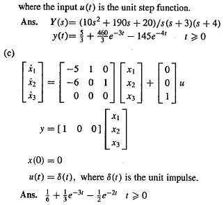 Solved Use Laplace transform methods to find the outputs of | Chegg.com