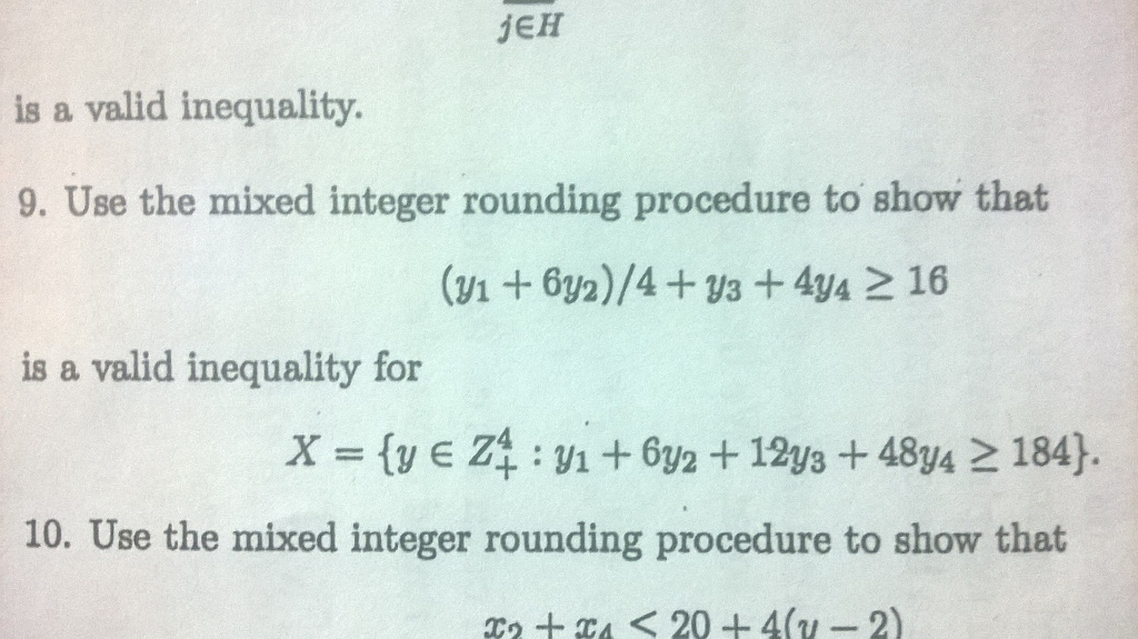 Use the mixed integer rounding procedure to show that | Chegg.com