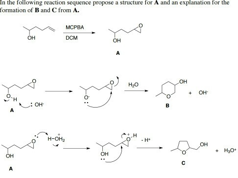 Solved In the following reaction sequence propose a | Chegg.com