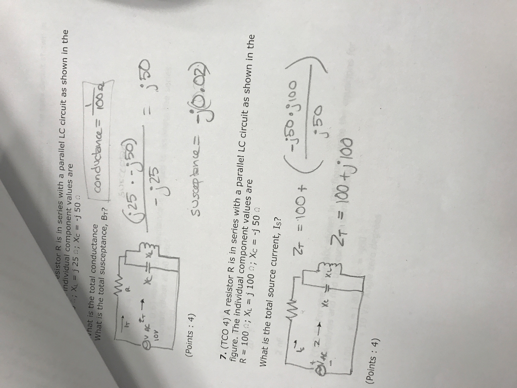 Solved A resistor R is in series with a parallel LC circuit | Chegg.com
