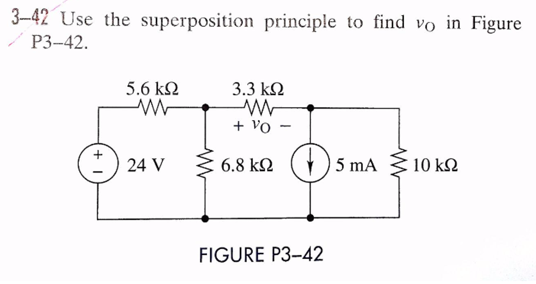 Solved Use the superposition principle to find v_o in Figure | Chegg.com