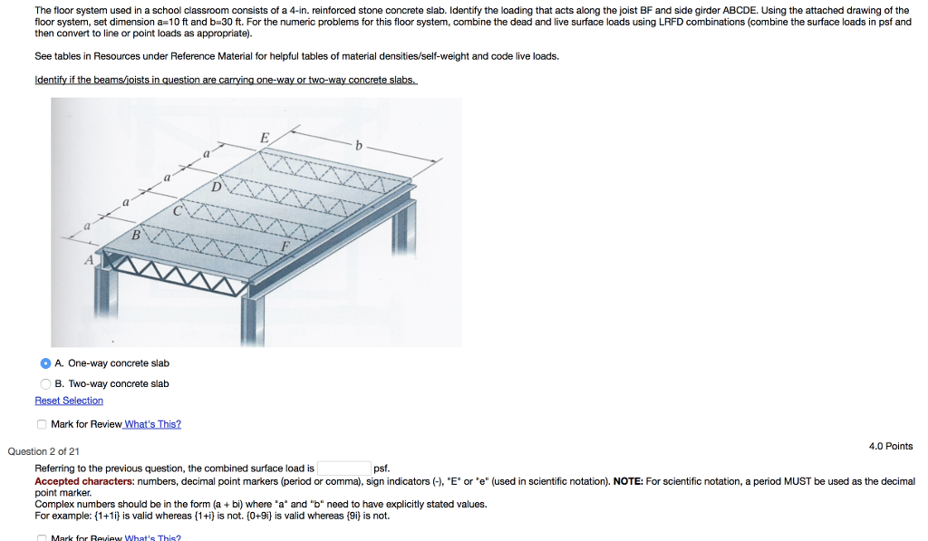 Solved The floor system used in a school classroom consists | Chegg.com
