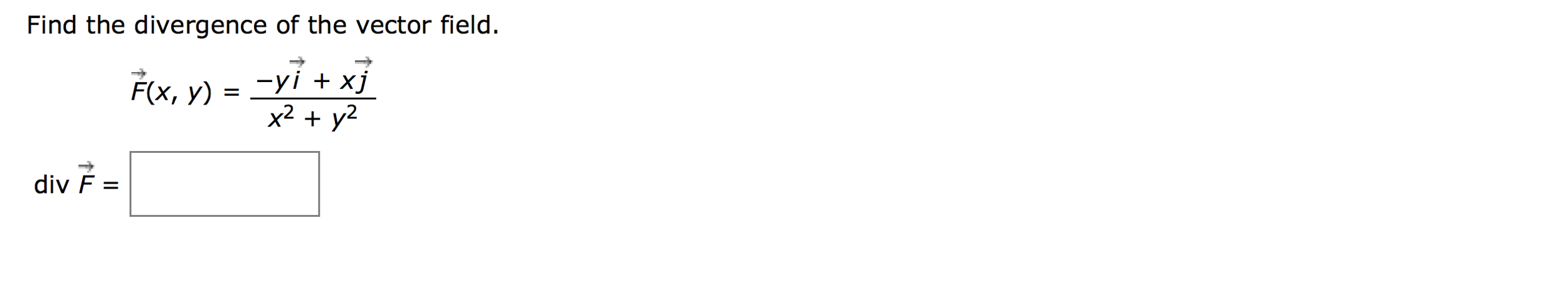 Solved Find the divergence of the vector field | Chegg.com