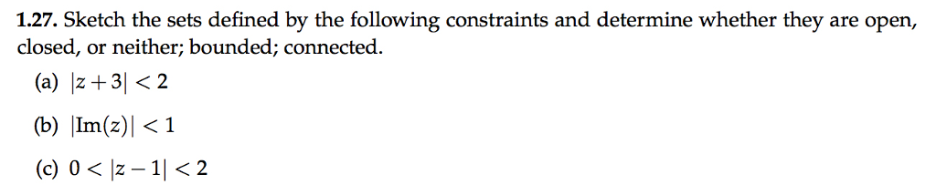 Solved 1.27. Sketch the sets defined by the following | Chegg.com