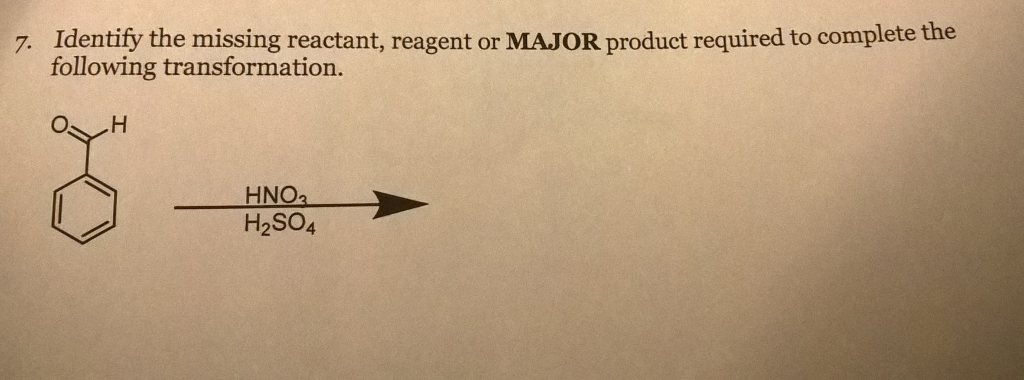 Solved Identify the missing reactant, reagent or MAJOR | Chegg.com