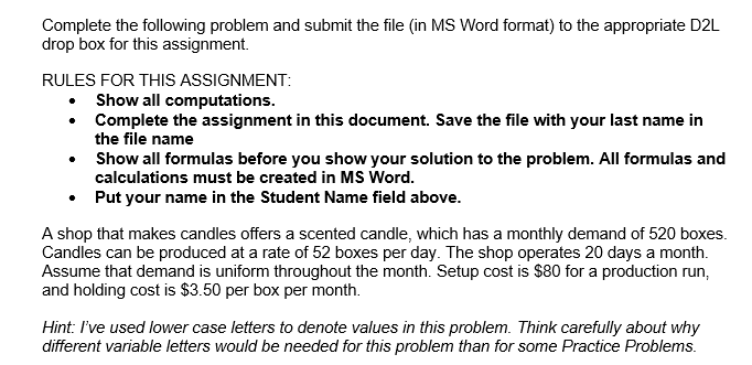 Solved Complete the following problem and submit the file | Chegg.com