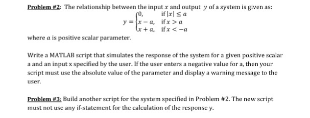 The relationship between the input x and output y of | Chegg.com
