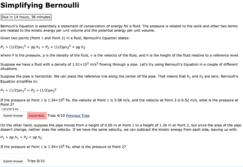 Solved Simplifying Bernoulli Due in 14 hours, 38 minutes | Chegg.com
