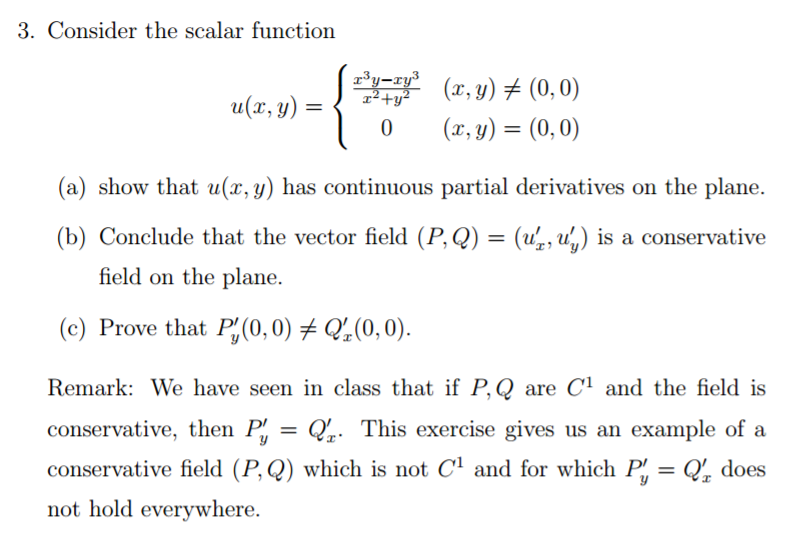 Solved Consider the scalar function u(x, y) = | Chegg.com