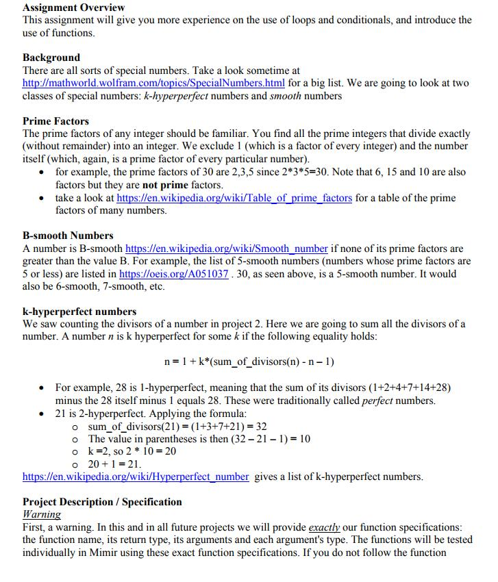 Solved Assignment Overview This assignment will give you | Chegg.com