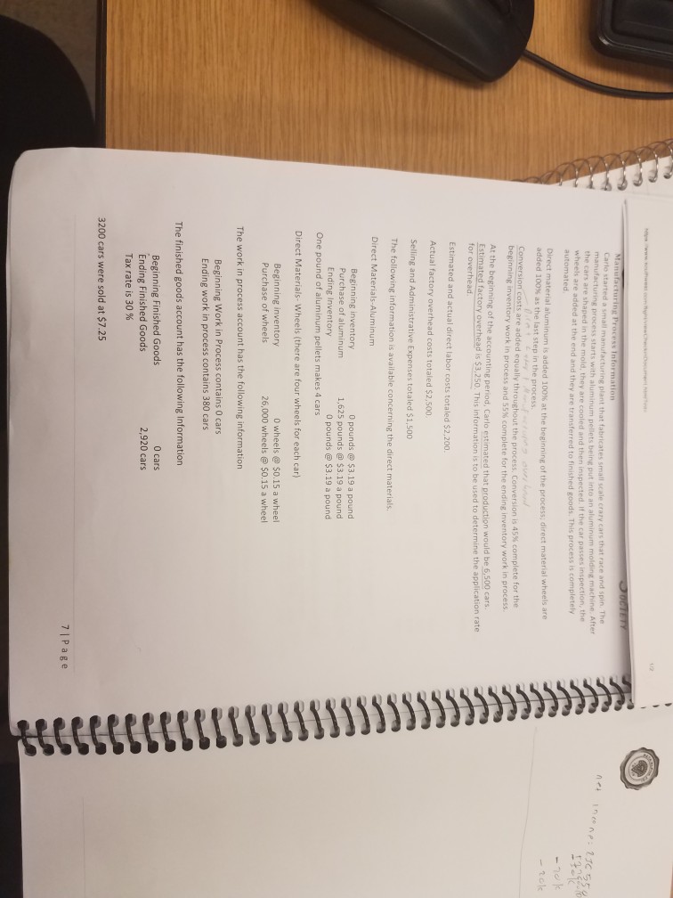 Solved Determine the started and completed units by using | Chegg.com