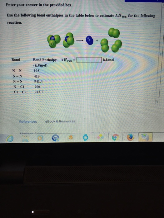Solved Enter your answer in the provided box. Use the | Chegg.com